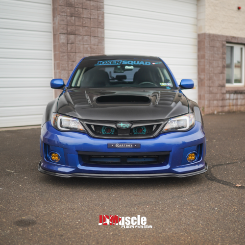 JDMuscle 08 14 WRX STI Carbon Fiber Hood V3 w Heat Extract SMGspeed